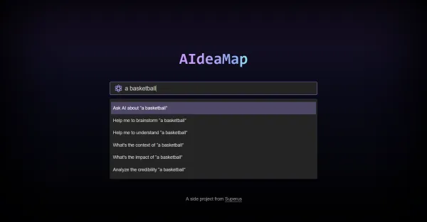 AIdeaMap ai tool • ANYFP
