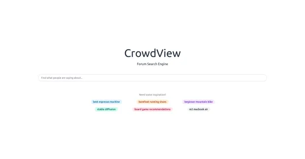 CrowdView ai tool • ANYFP
