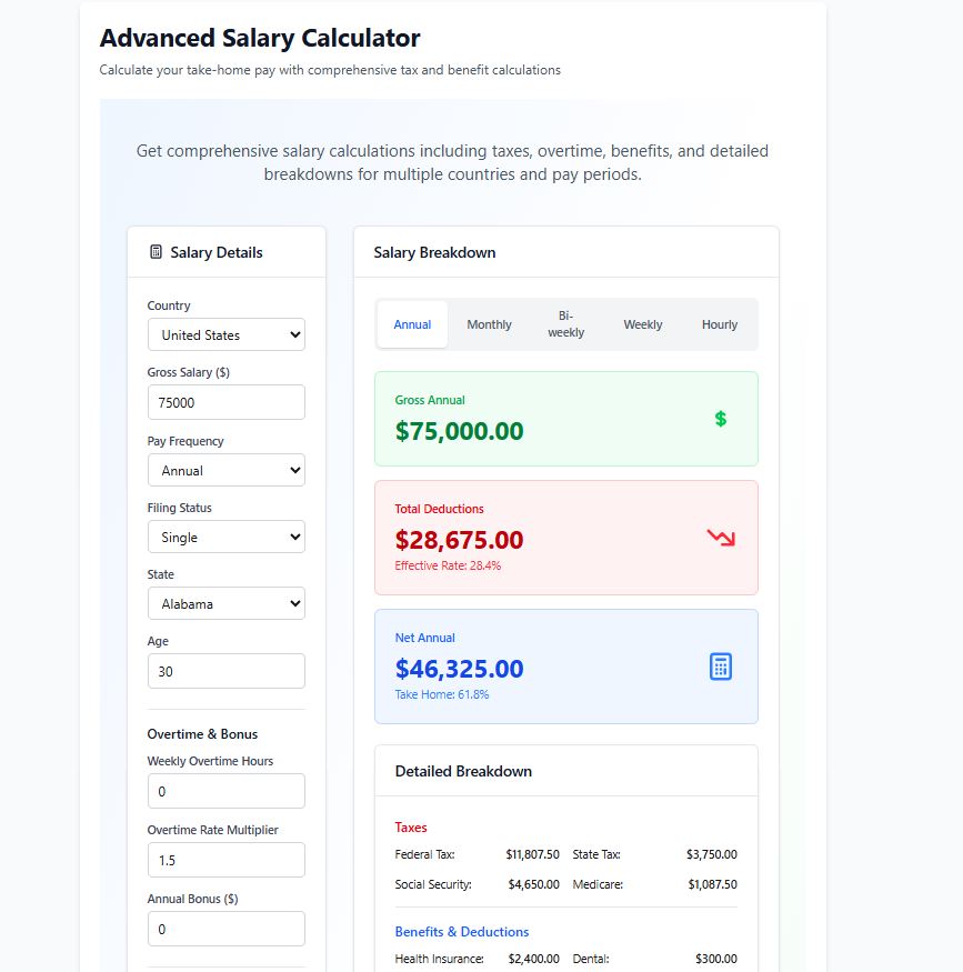 Salary Calculator • ANYFP